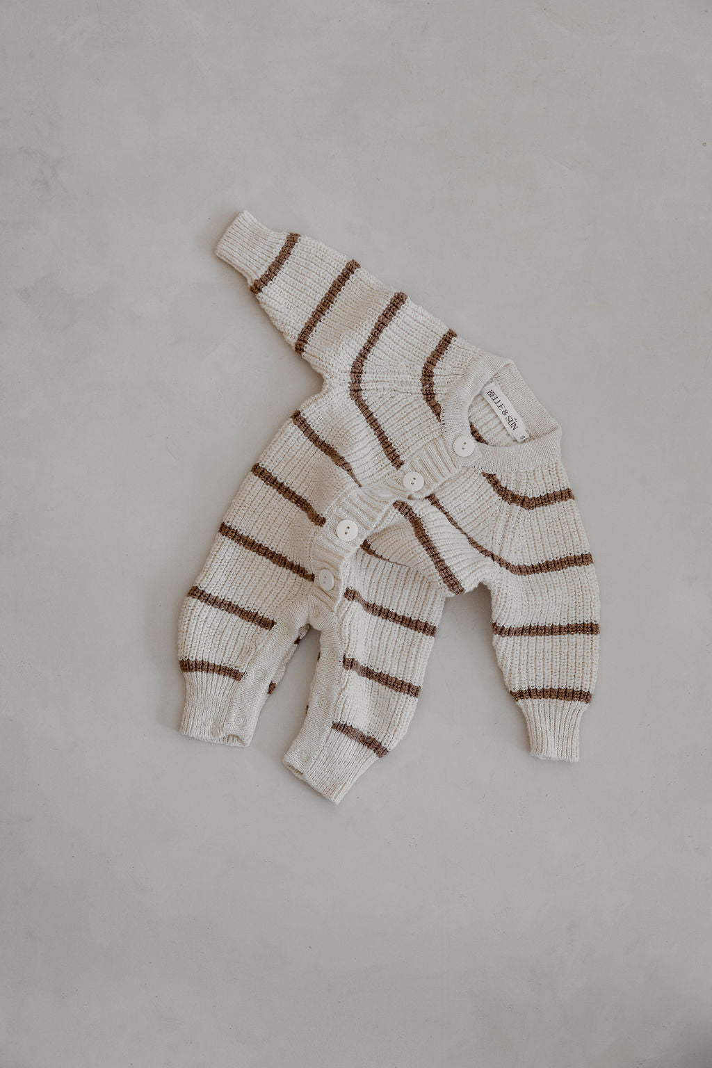 Bodysuit | Shell/Cedar stripe
